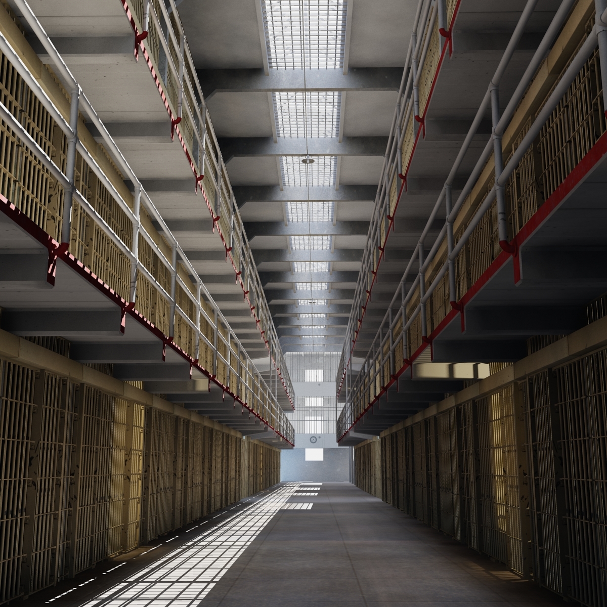 alcatraz cells block model