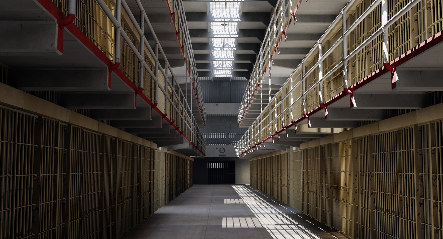 alcatraz cells block model