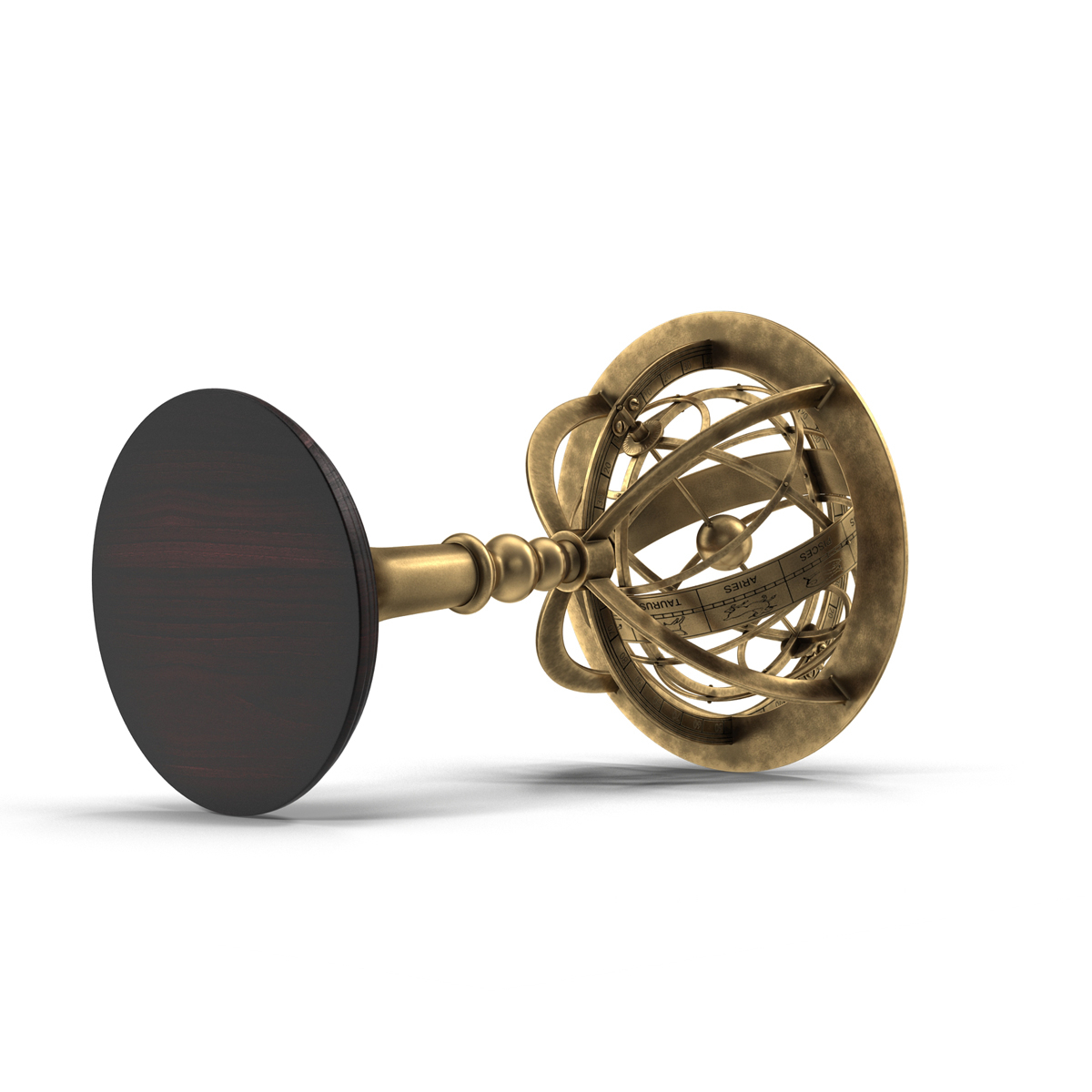 3d armillary sphere model