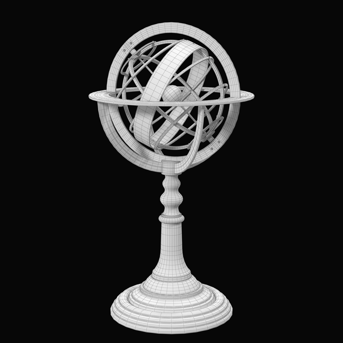 3d armillary sphere model