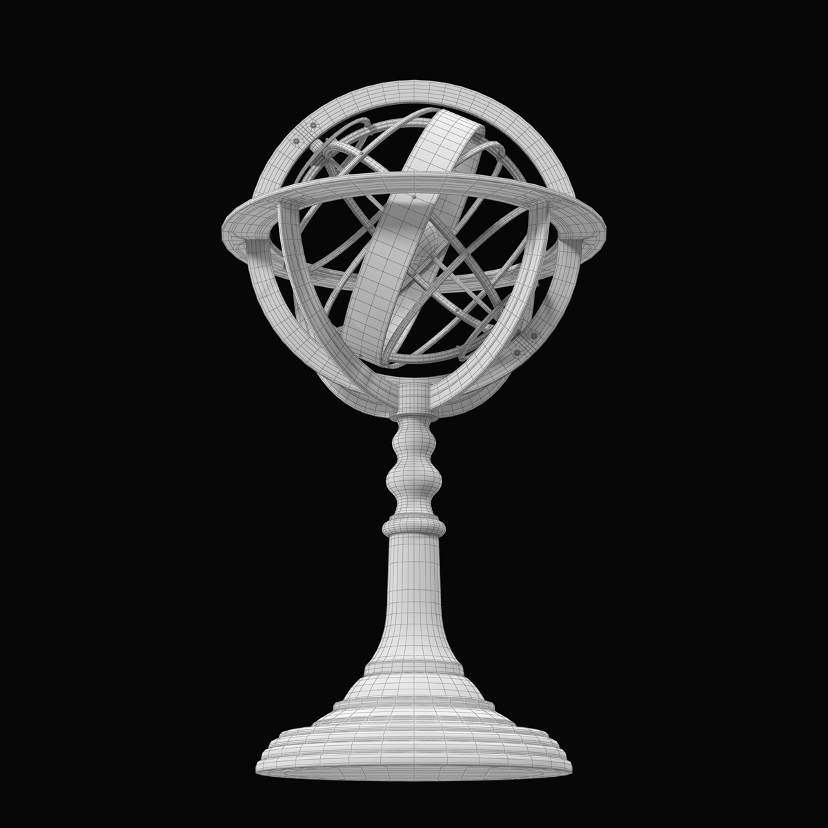 3d armillary sphere model
