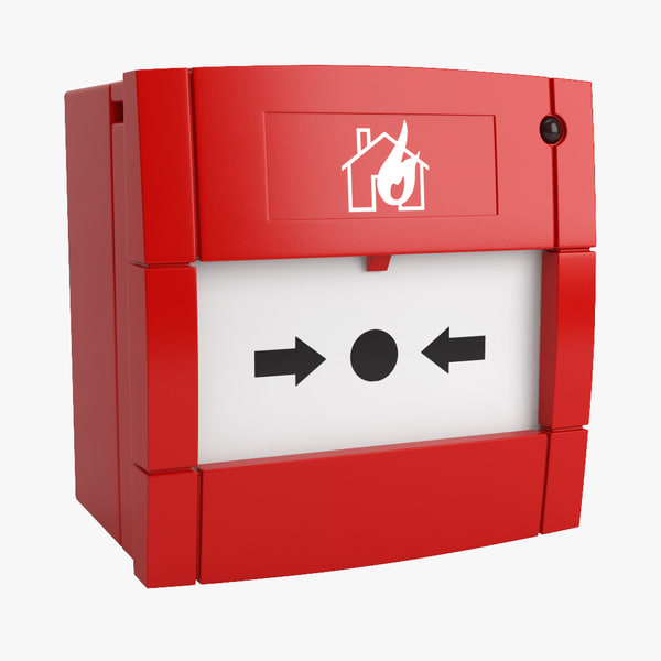 emergency exit sign light 3d model