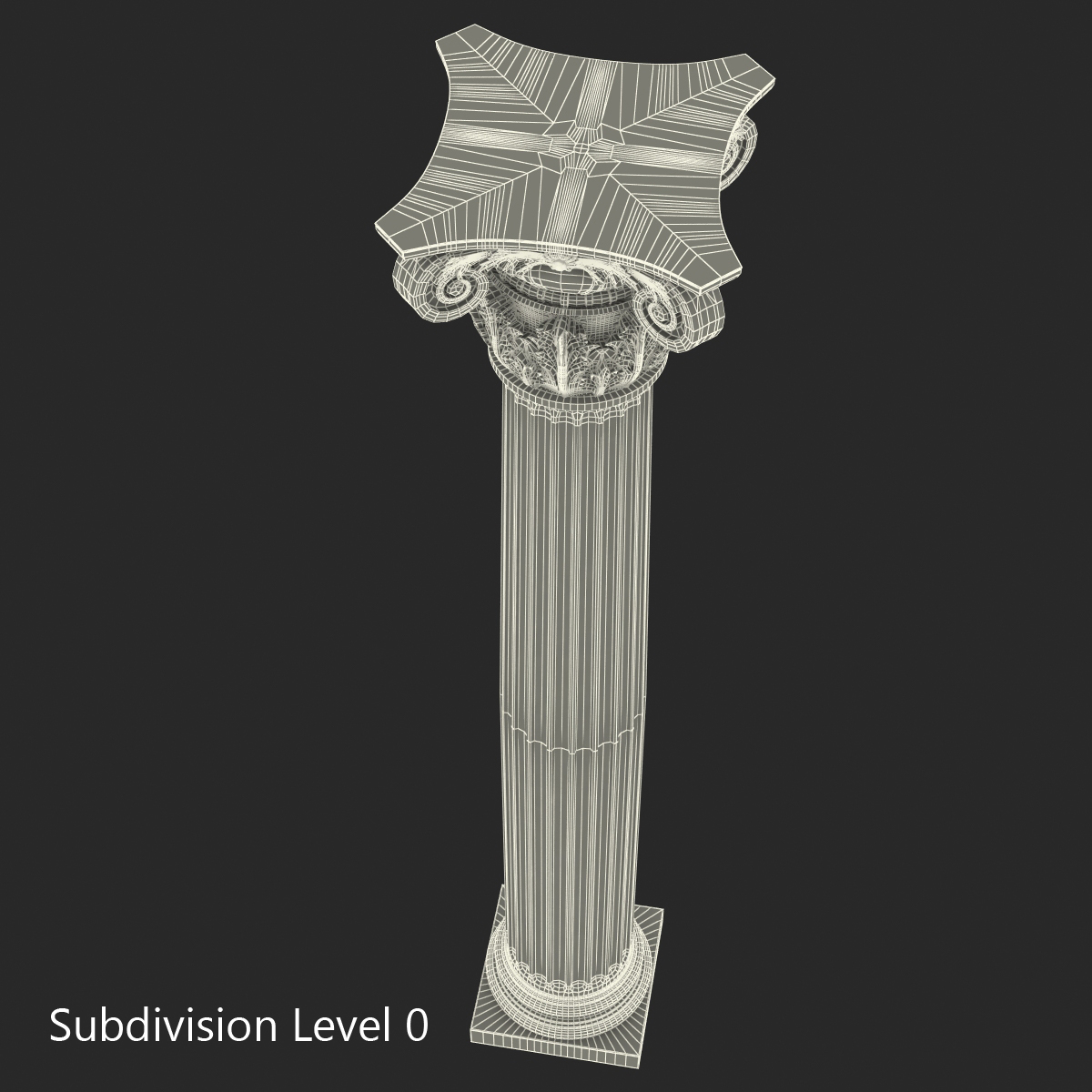 modèle 3D de Colonne d'ordre composite - TurboSquid 923702