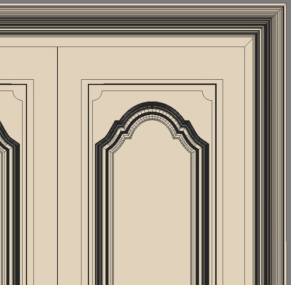3ds max classic door