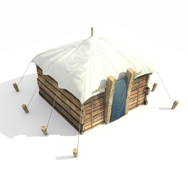 medieval hut obj
