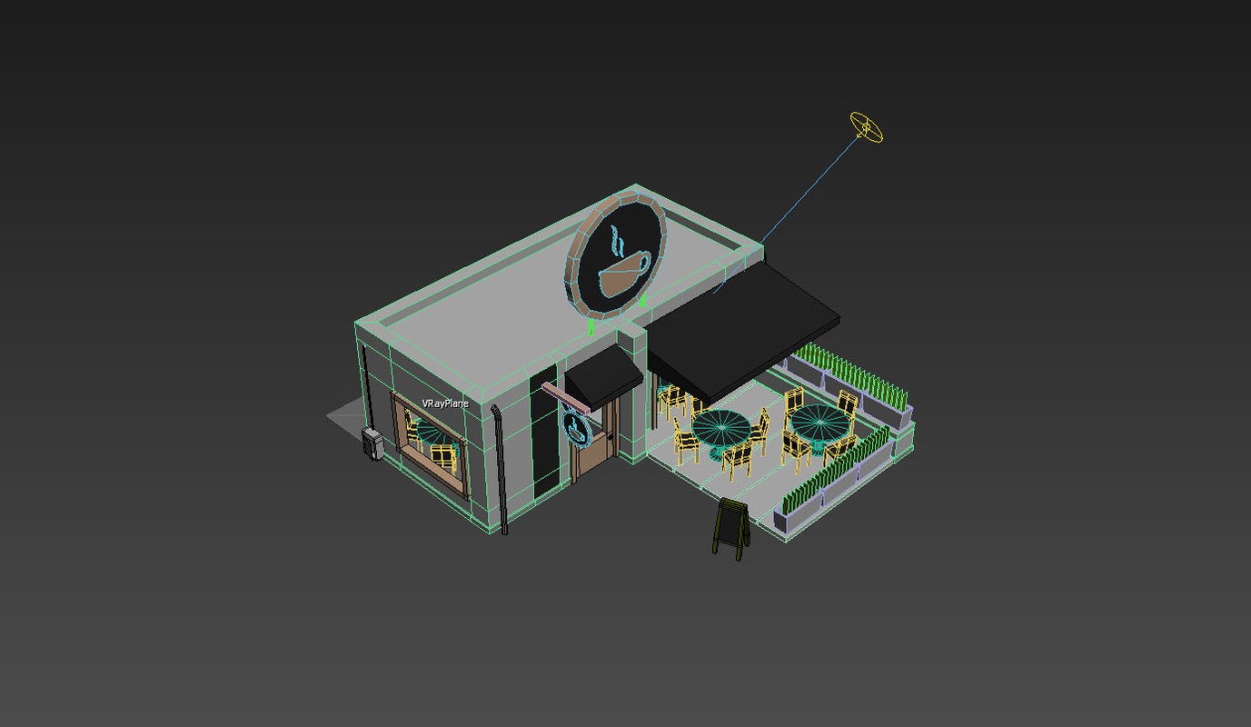 coffe shop 3d model