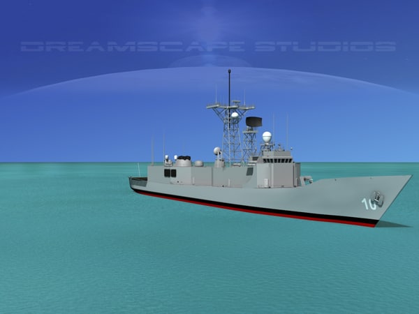modelo 3d FFG-10 USS Duncan Perry clase fragata - TurboSquid 923459