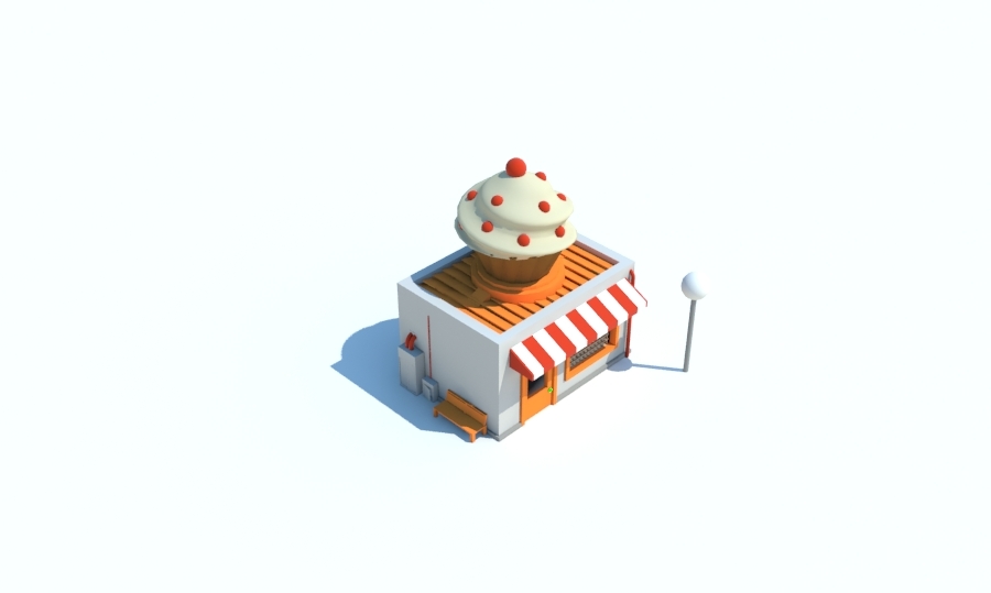 3d model store cupcake