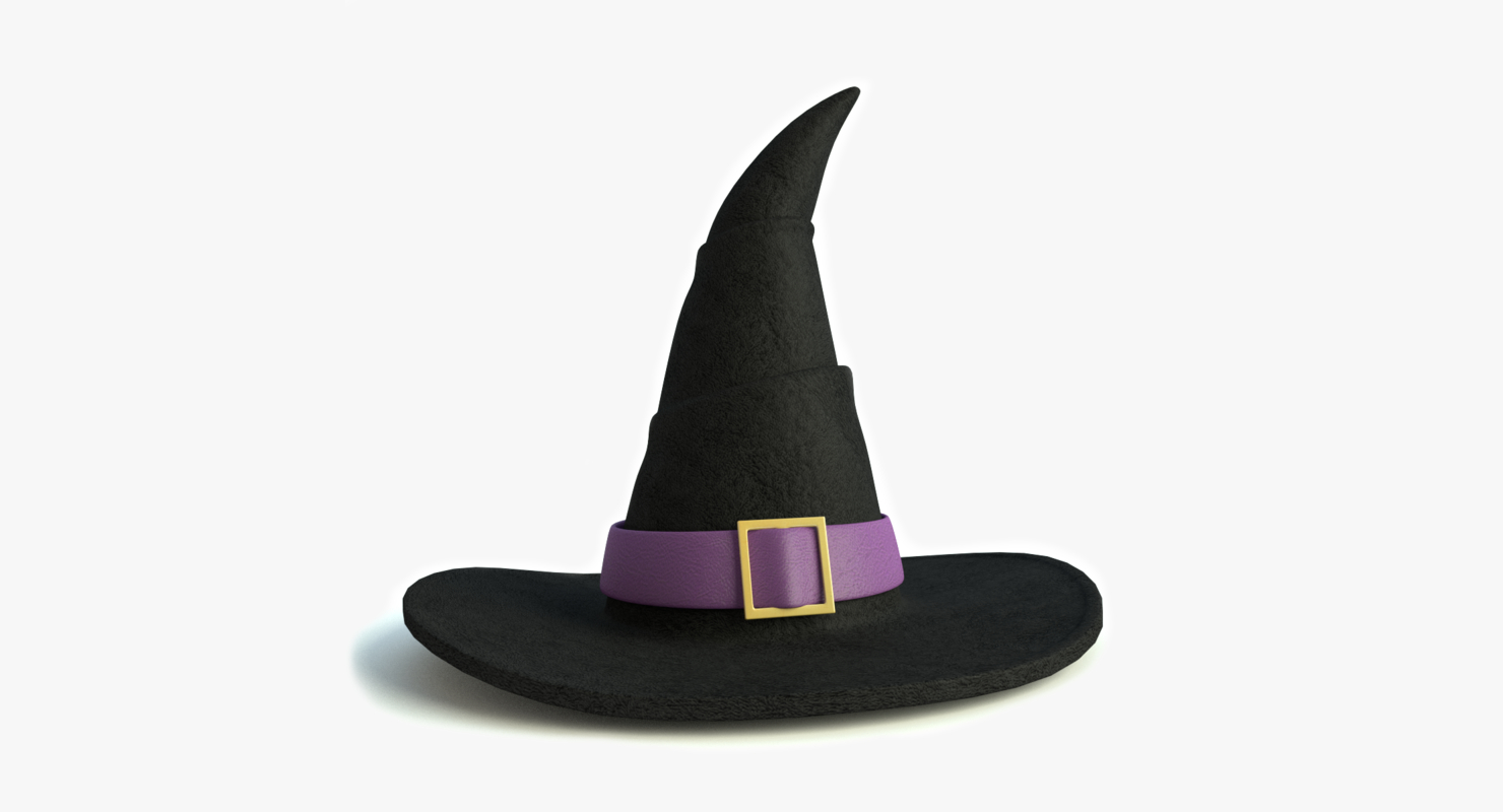 3d witch hat