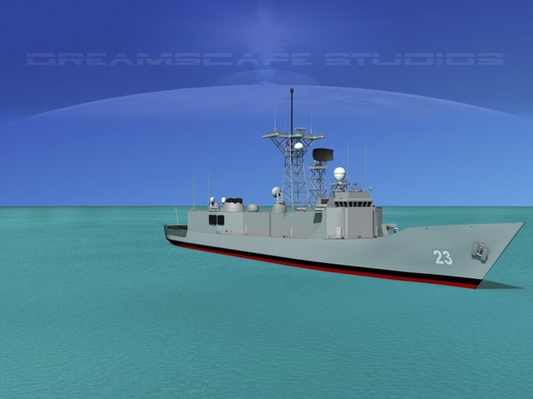 FFG-23 USSルイスBプラーペリークラスフリゲート3Dモデル - TurboSquid 923497