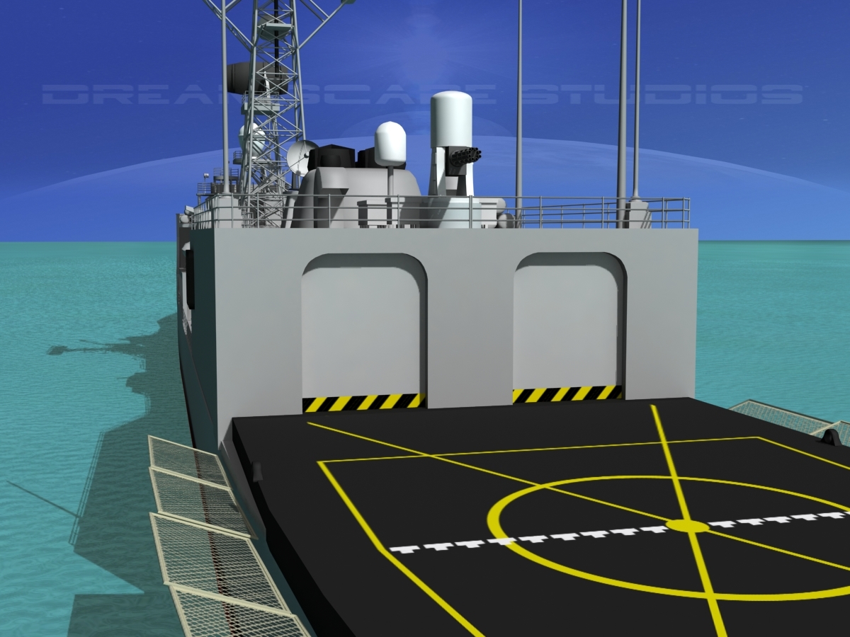 modelo 3d FFG-25 USS Copeland Perry Class Fragata - TurboSquid 923507