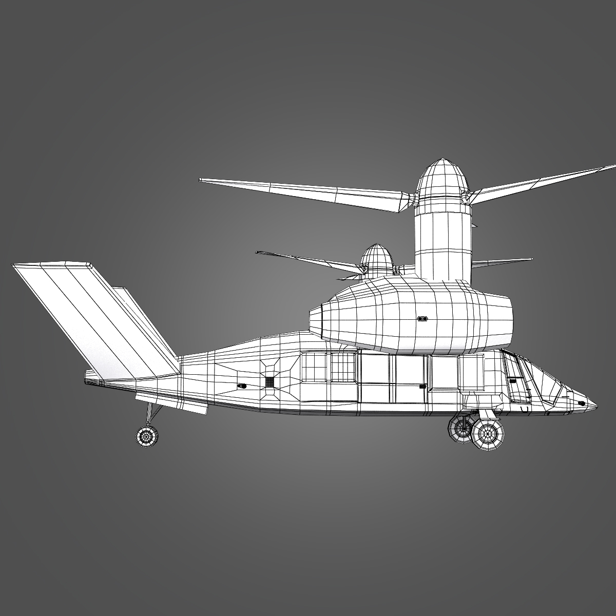 tiltrotor bell 3d max
