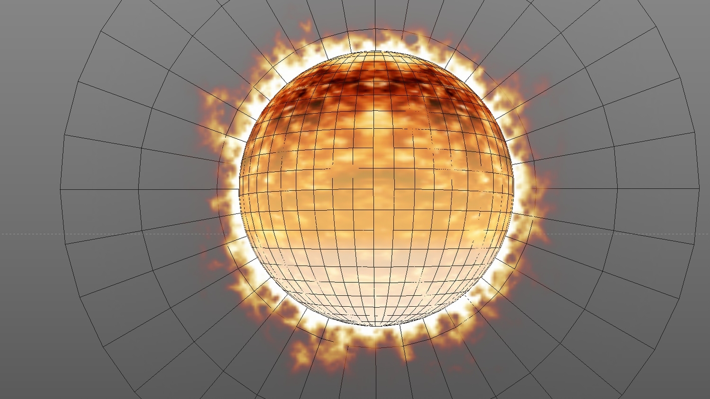 3d sun model