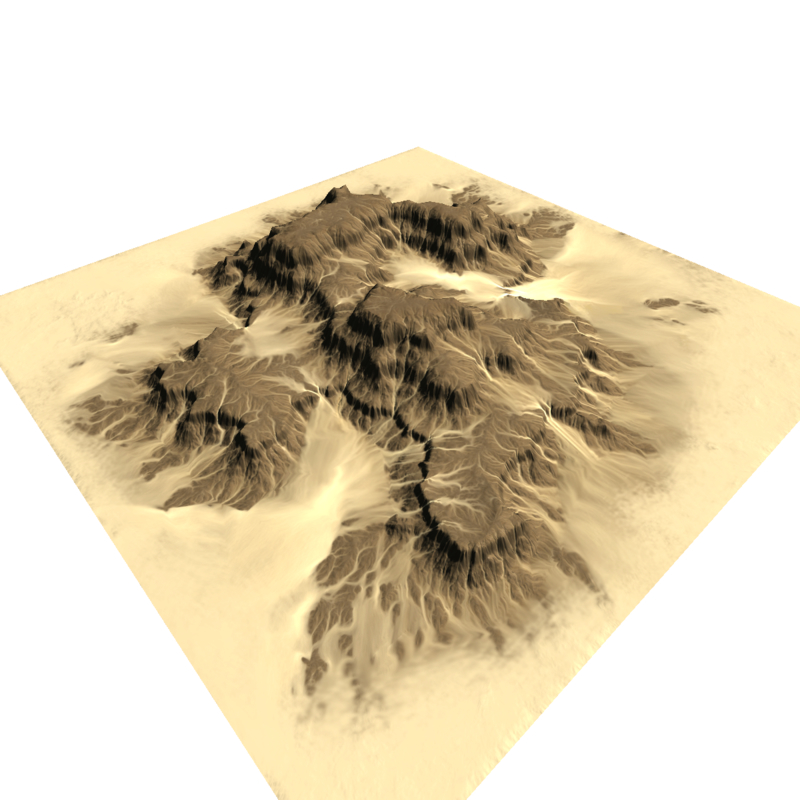 3d maps mountain