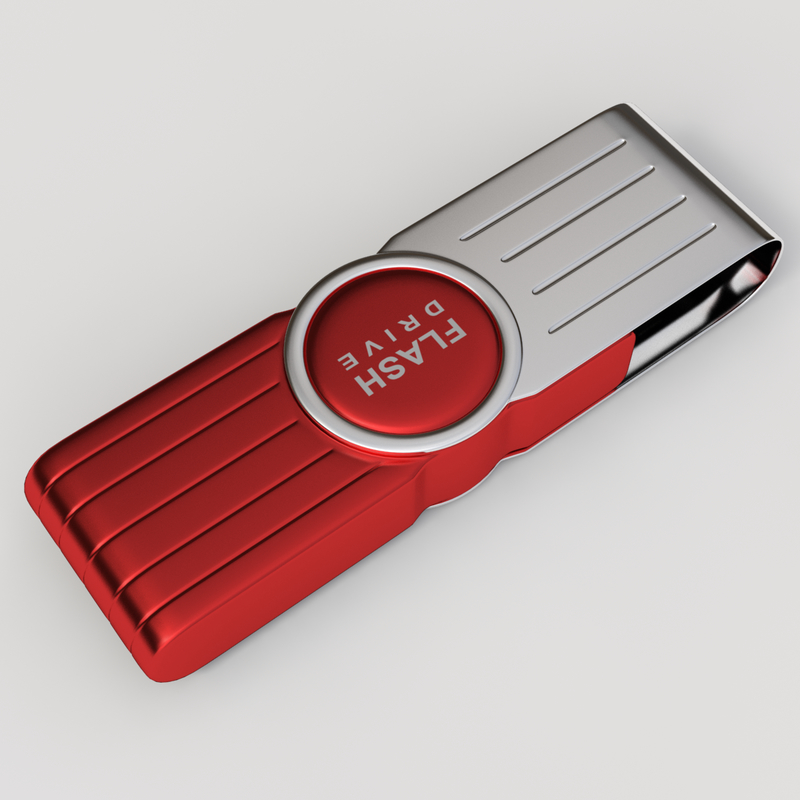 flash drive 3d model