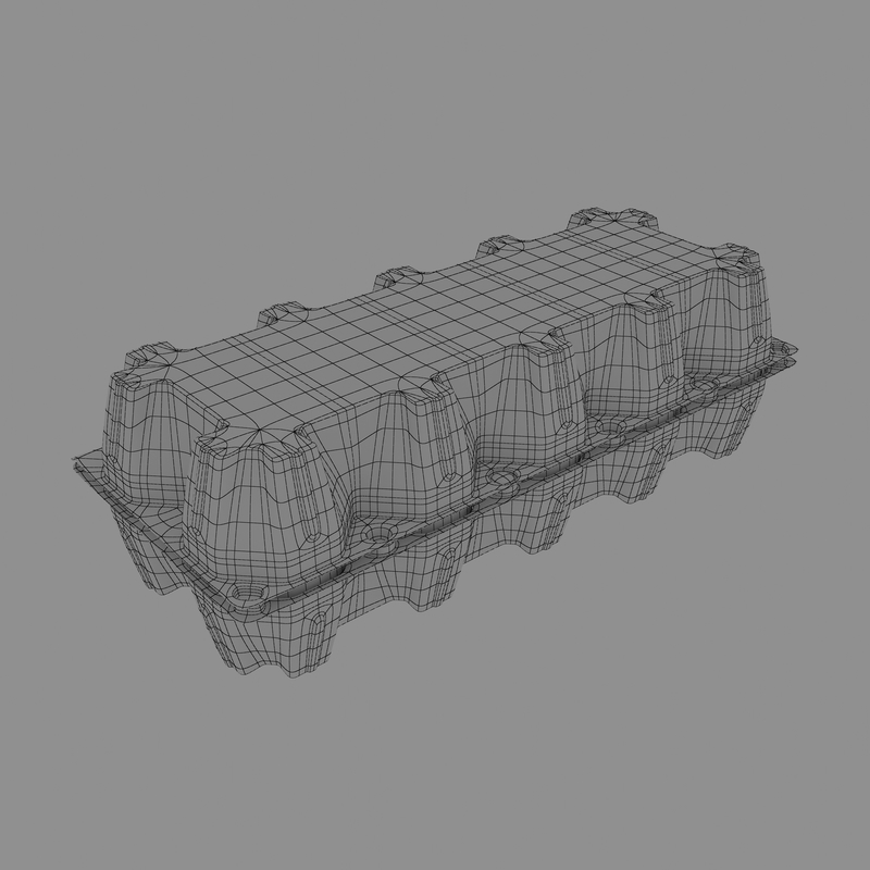 3d model egg carton