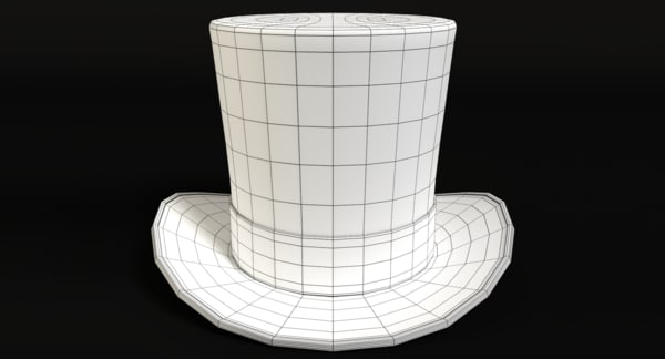 3d model hat