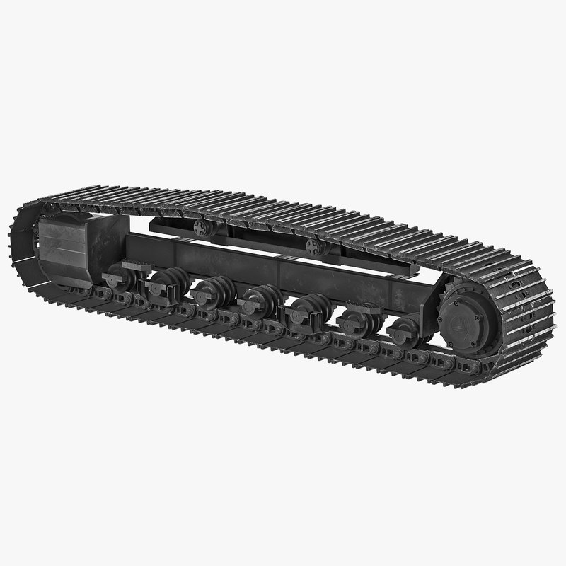 3d model excavator track