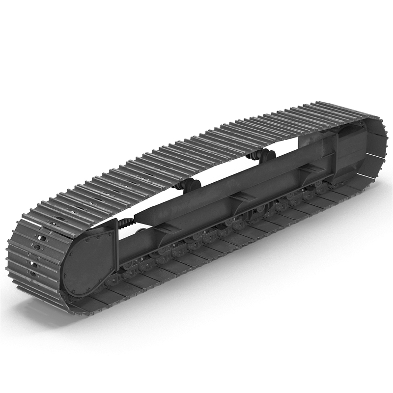 3d model excavator track