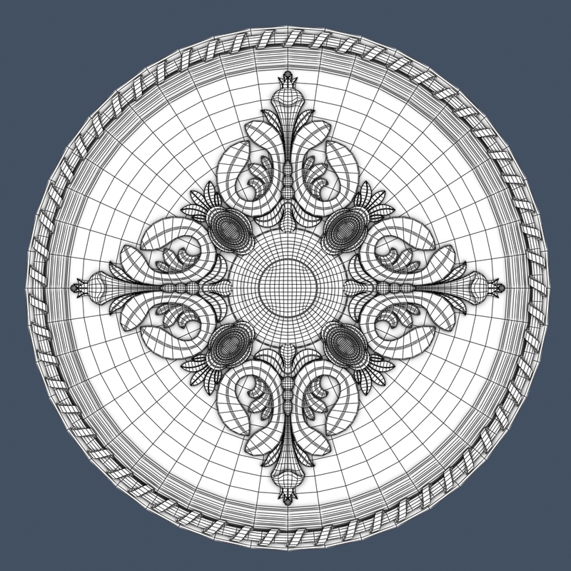 ceiling medallion 3d model