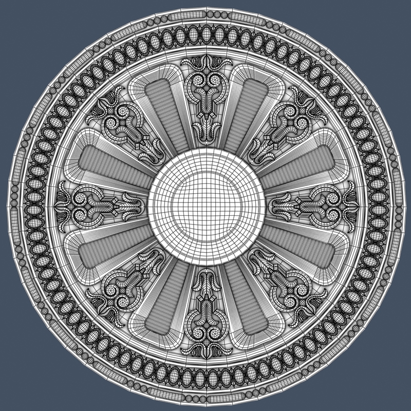 ceiling medallion 3d model