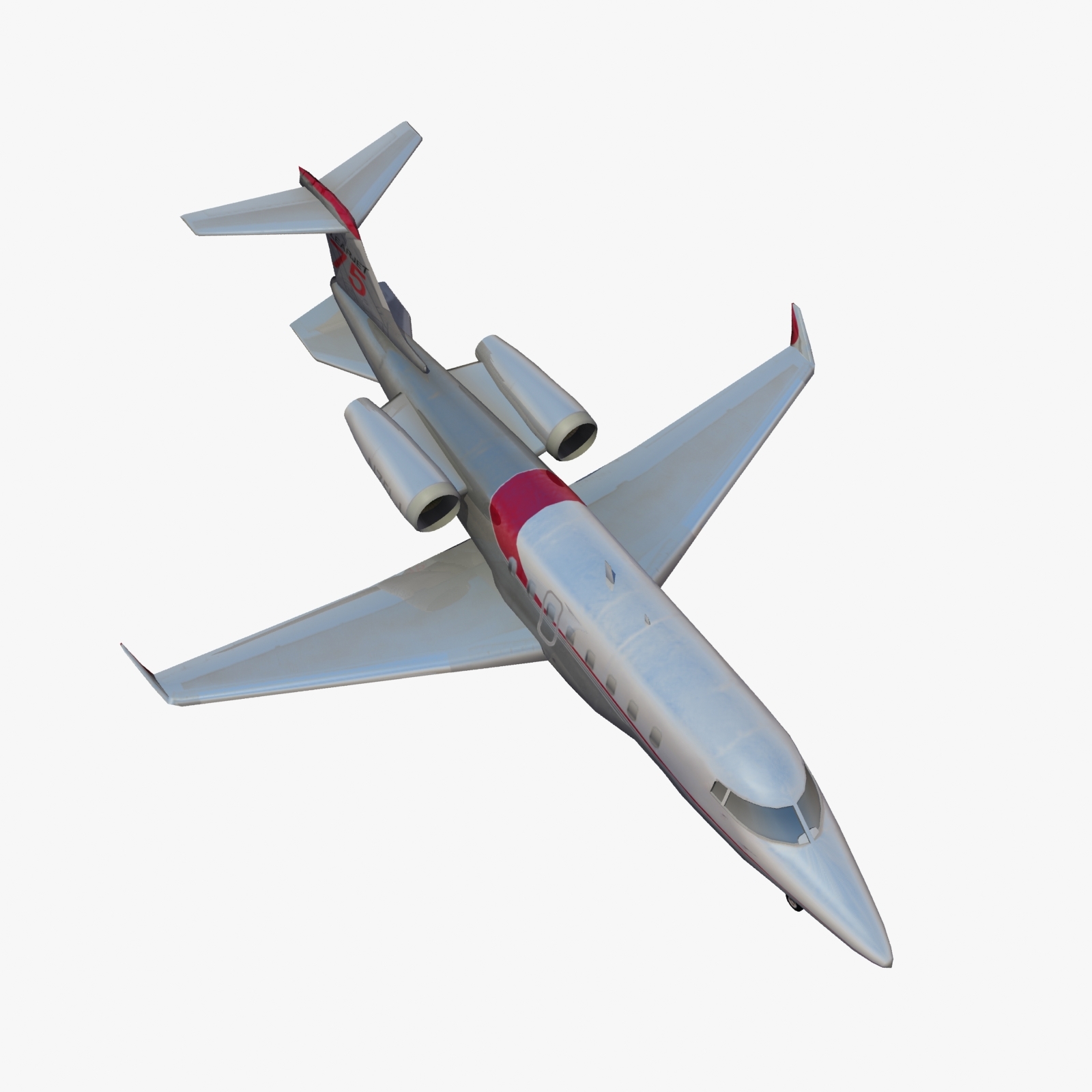 3d private jet model