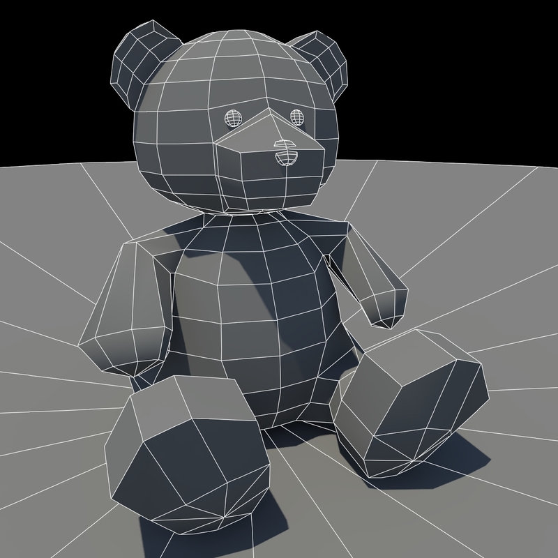 teddy bear 3d model