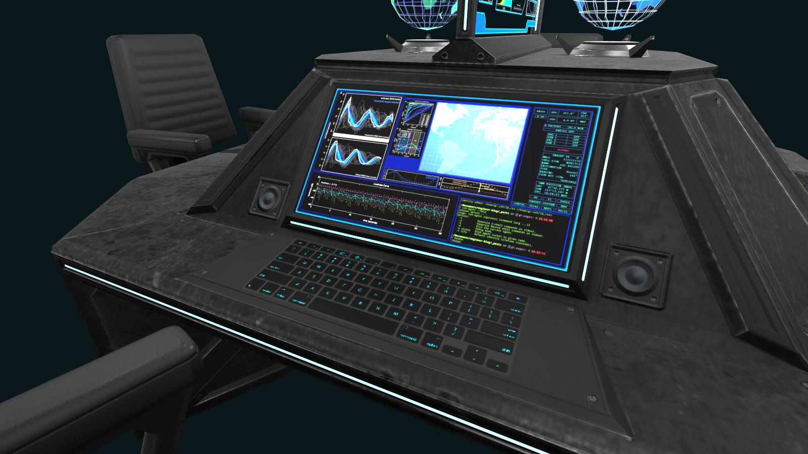 3d model holographic pbr