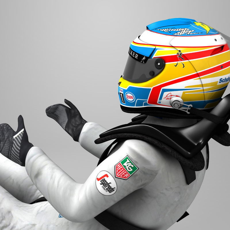 3d fernando alonso 2015 model