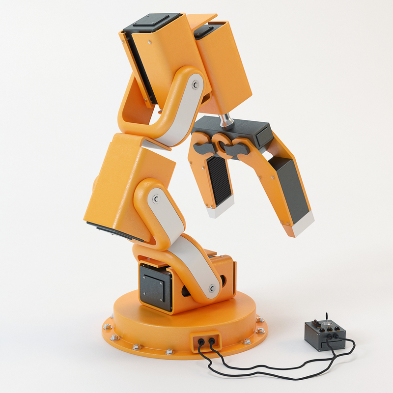 robotic arm 3d 3ds