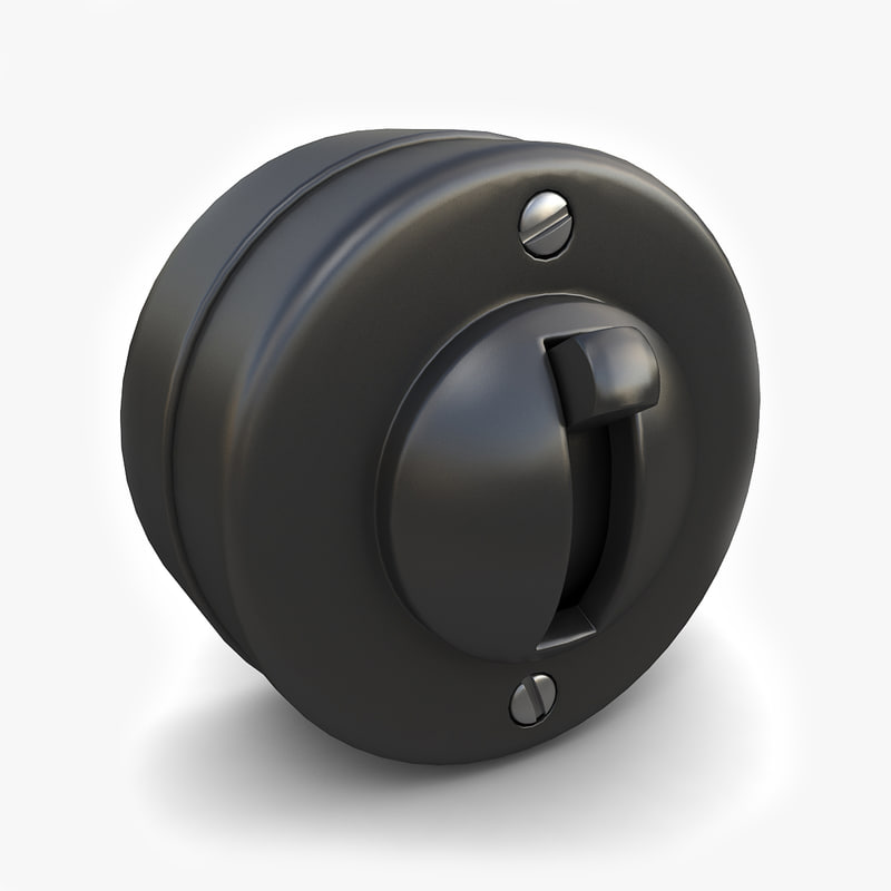 vintage light switch 3d model