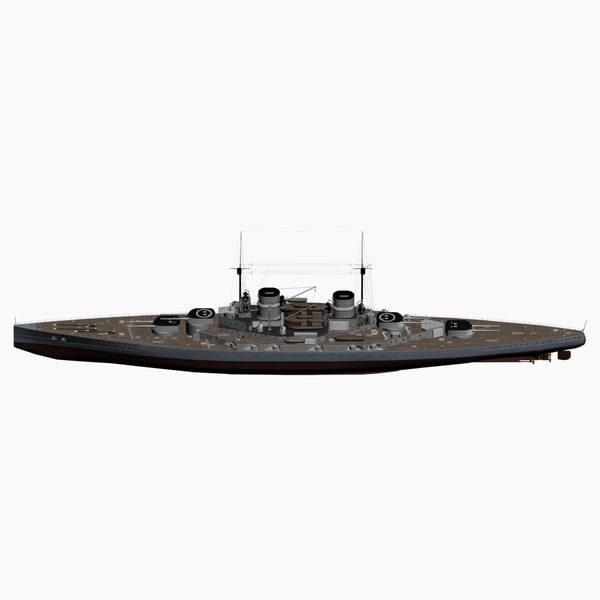 battlecruiser derfflinger class imperial 3d model