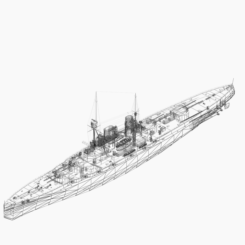 Battlecruiser Mackensen Class Imperial German Nav 3D 모델 - TurboSquid 925459
