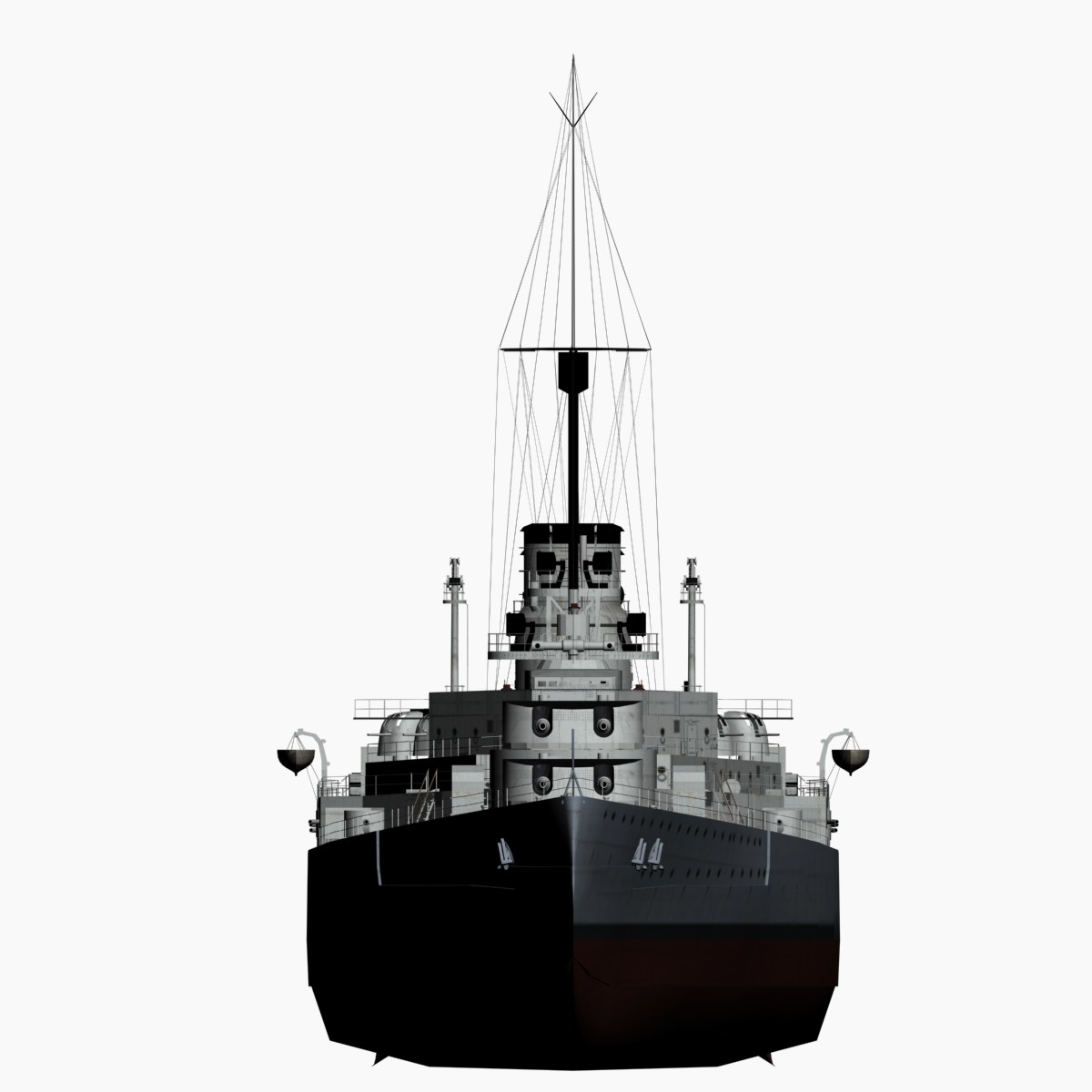 battlecruiser derfflinger class imperial 3d model