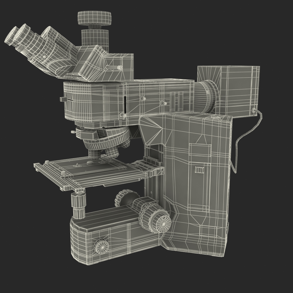microscope olympus bx51m 3d model