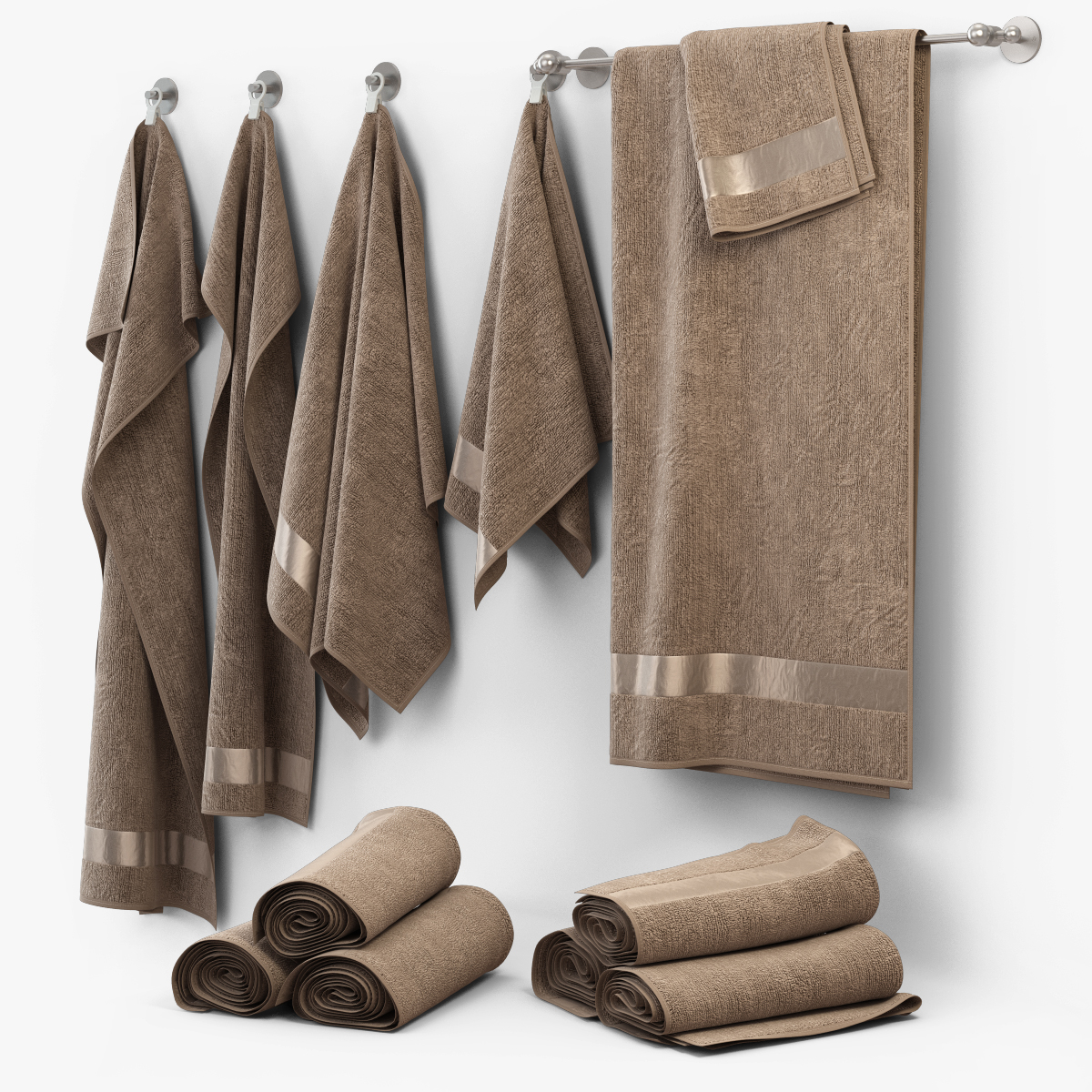 3d model towel cloth fabric