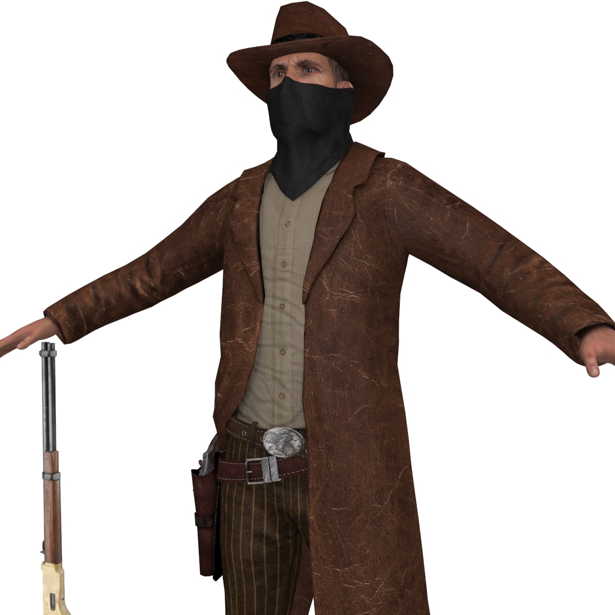 3d Model Cowboy Rigged