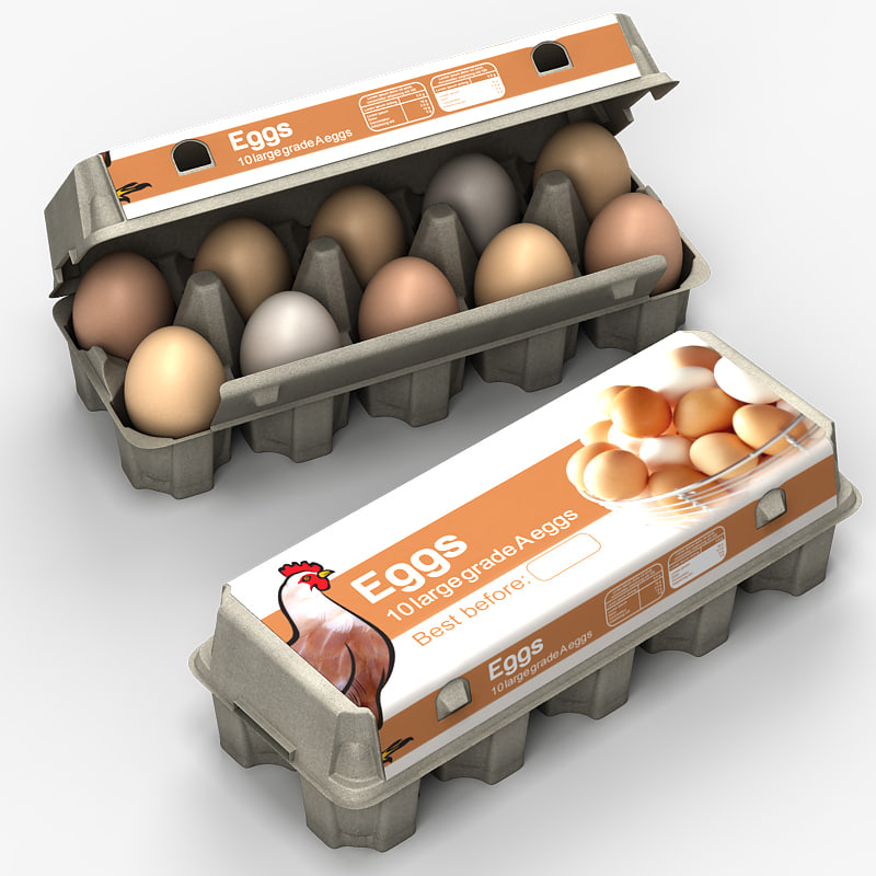 egg box 3d model