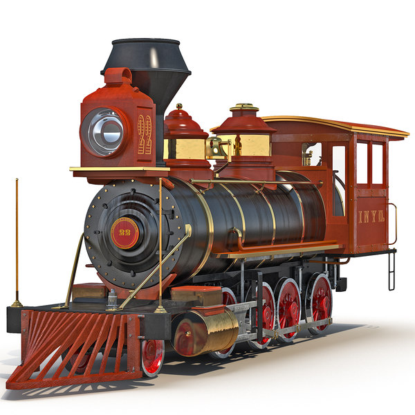 3ds max steam train locomotive