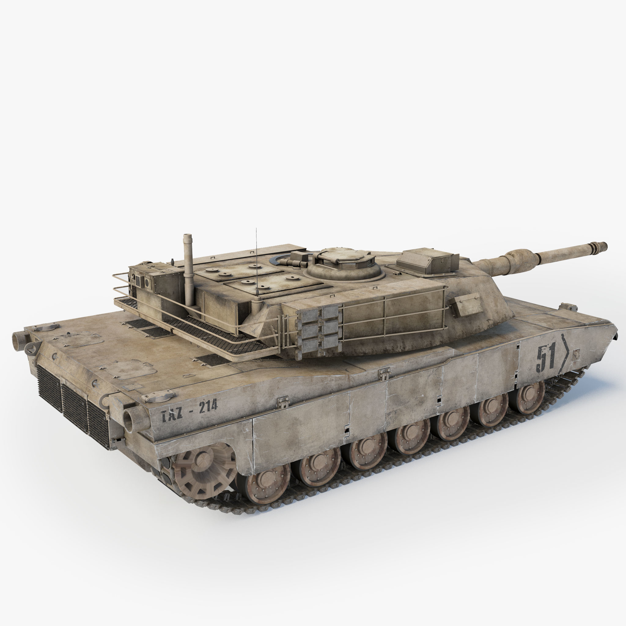 modèle 3D de Abrams A1 v2 - TurboSquid 925076