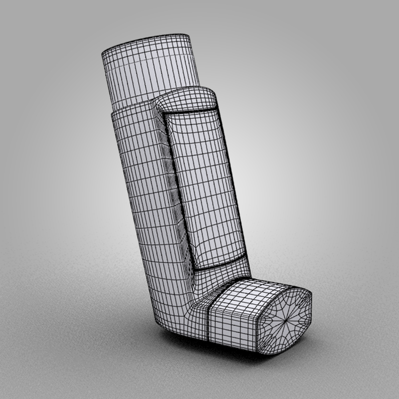 3d asthma inhaler air