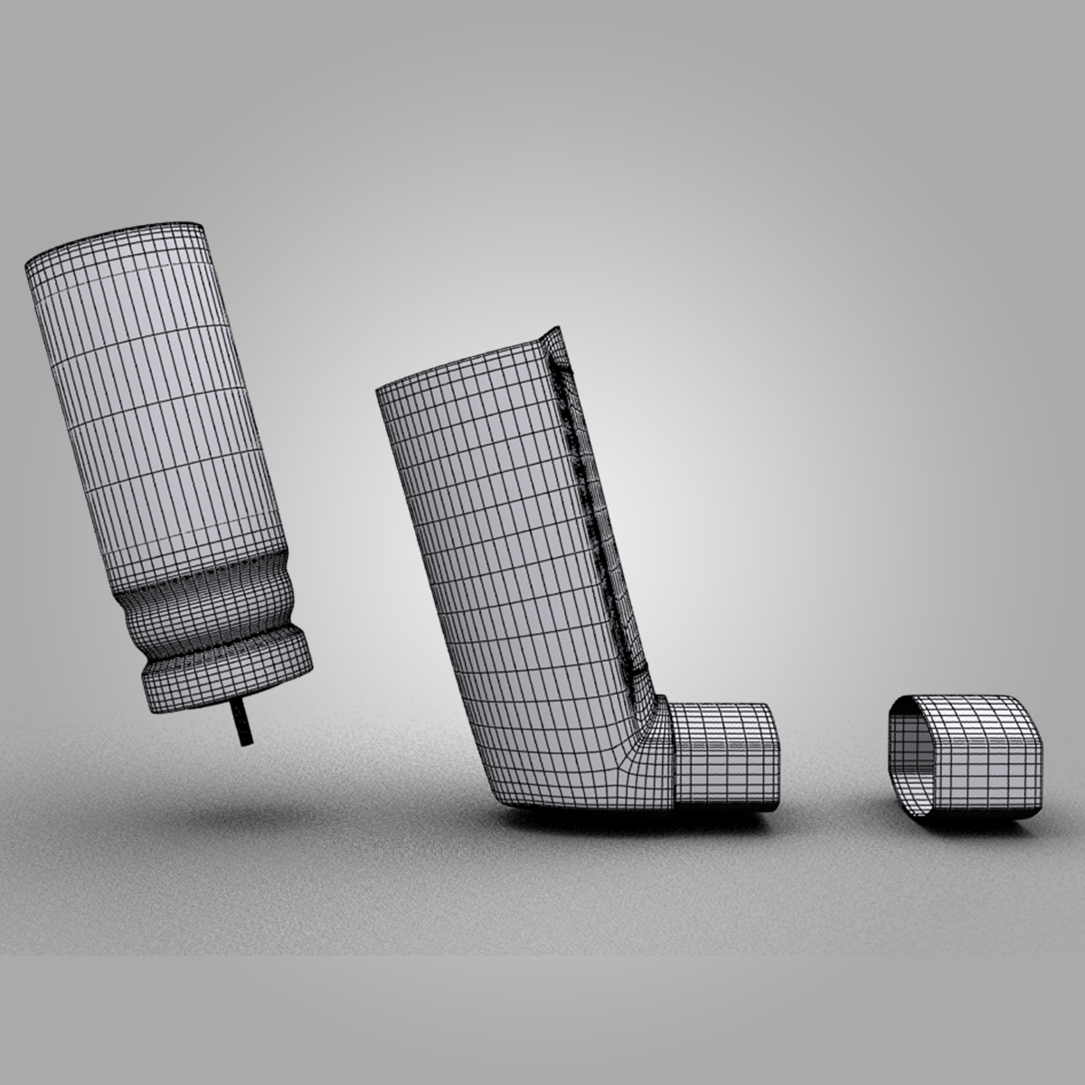 3d asthma inhaler air