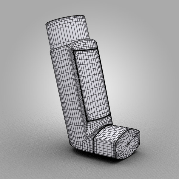 pack 4 asthma inhalers 3d max