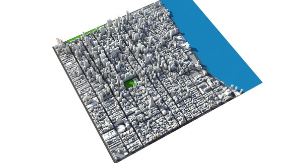 new york manhattan midtown 3d model