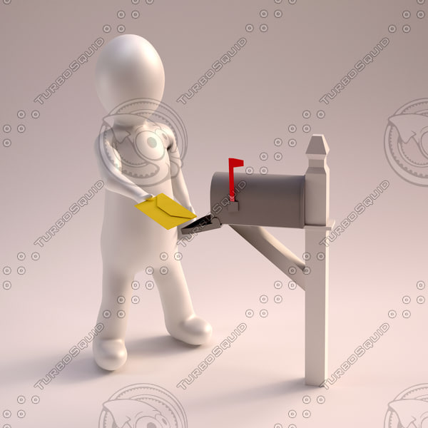 Stock JPEG 3d man simple