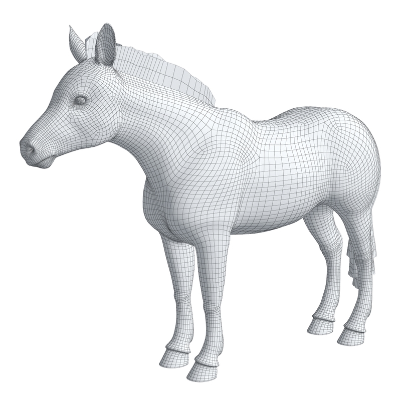 zebra 3d model