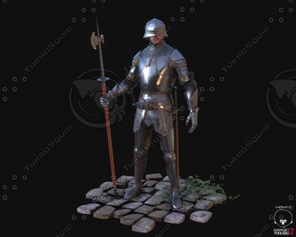 3d knight model