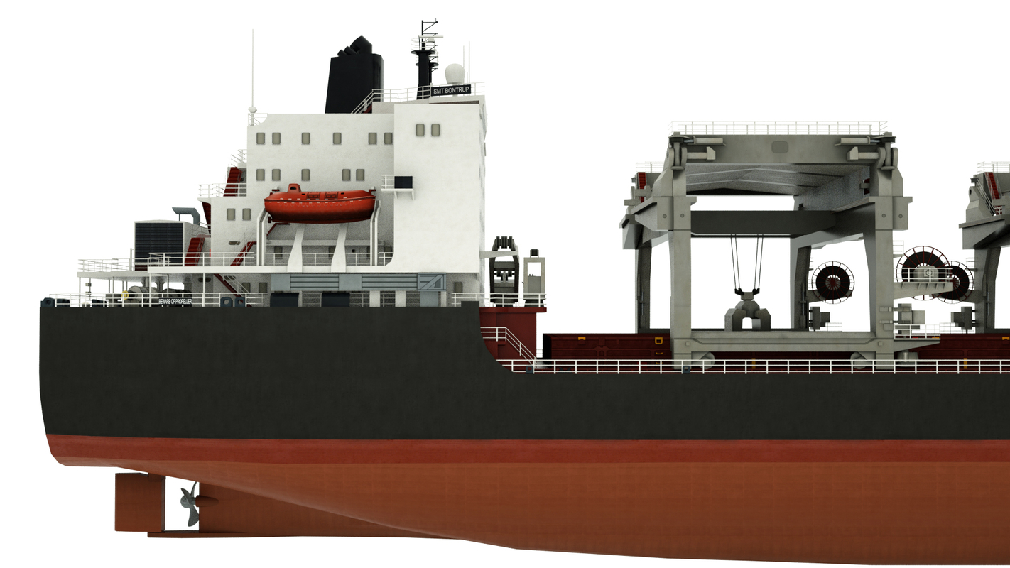 cargo vessel smt bontrup 3d max