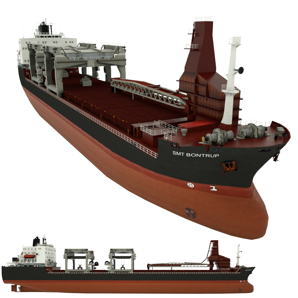 cargo vessel smt bontrup 3d max