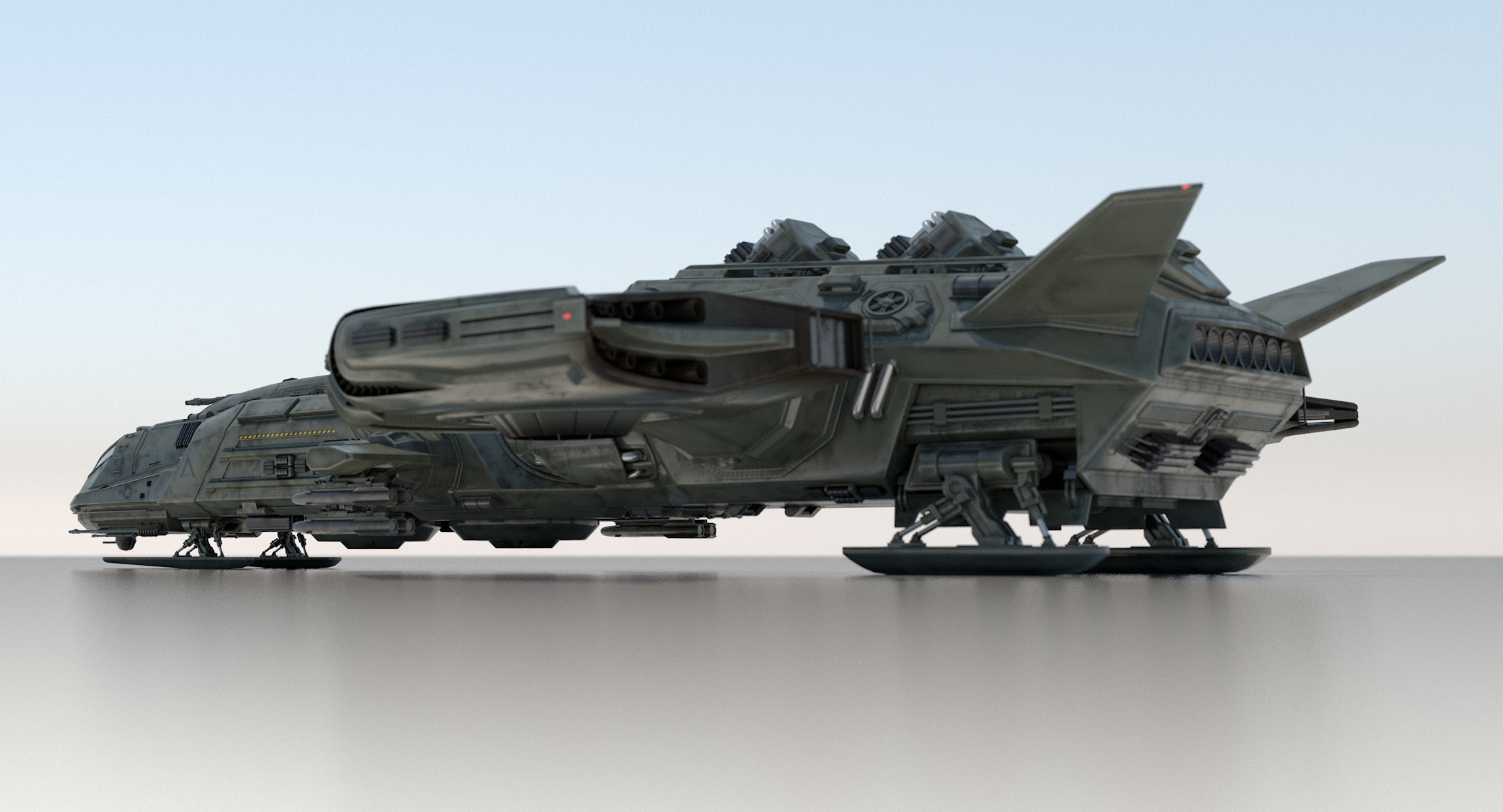 modelo 3d Dropship / Spaceship - TurboSquid 925517